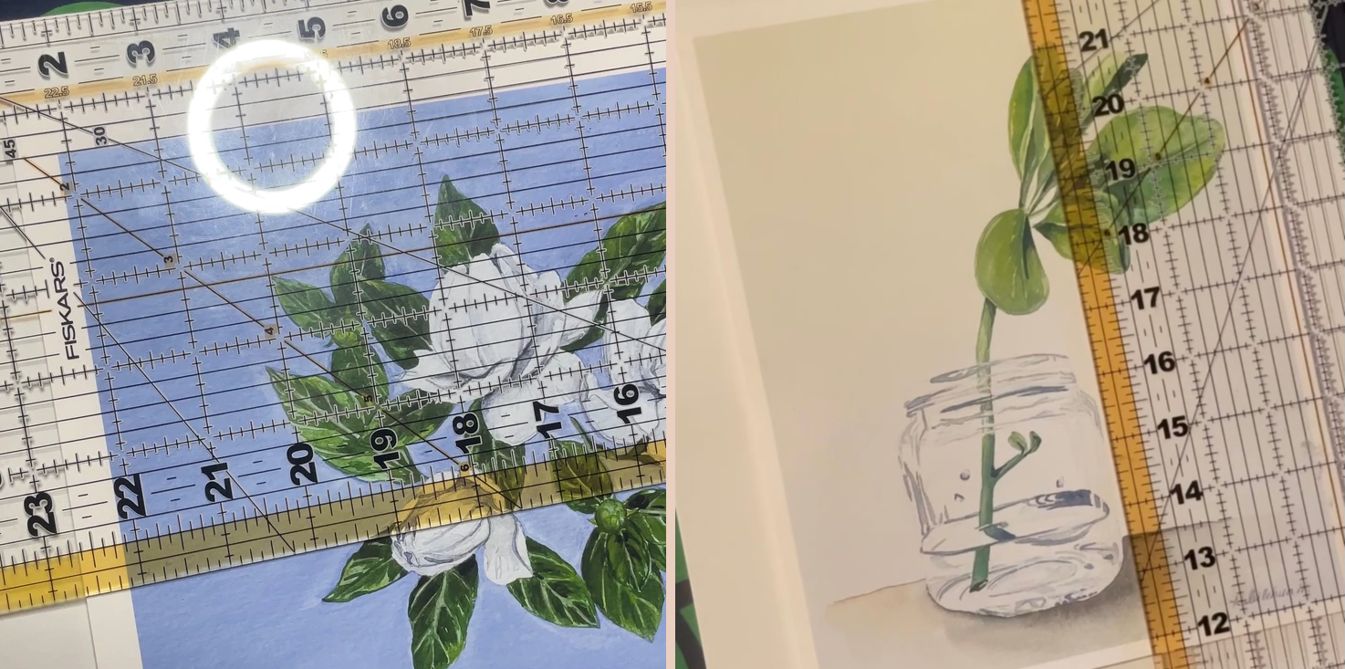 How to center art in a picture frame – Kaleilehua Designs